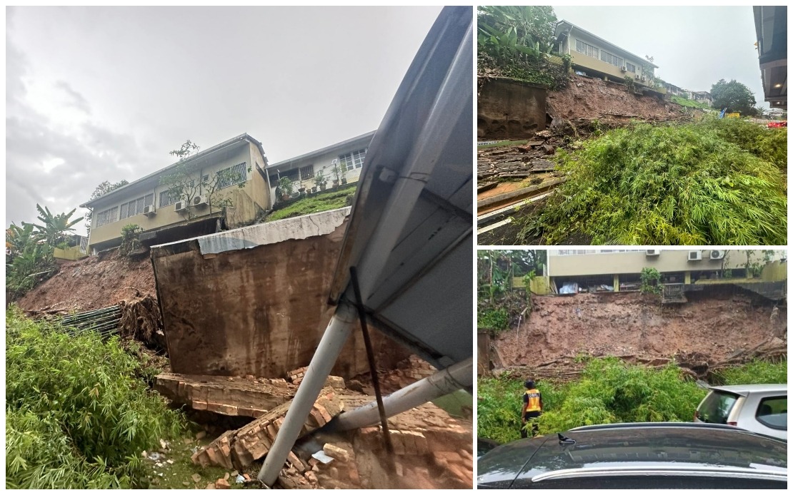 52 penghuni 17 rumah Taman Bunga Raya diarah berpindah akibat tanah ...